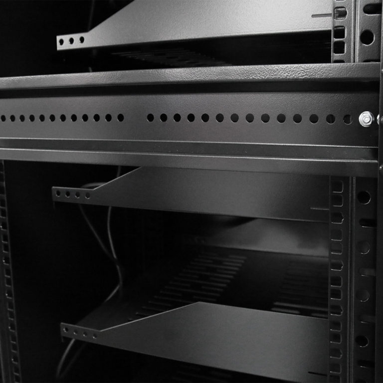 Boost Mobile 42U AV Equipment Rack Cabinet with Shelves